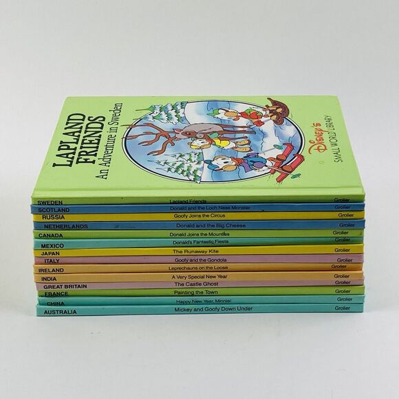Disney | Accents | Disneys Small World Library Hardcover Books Around ...